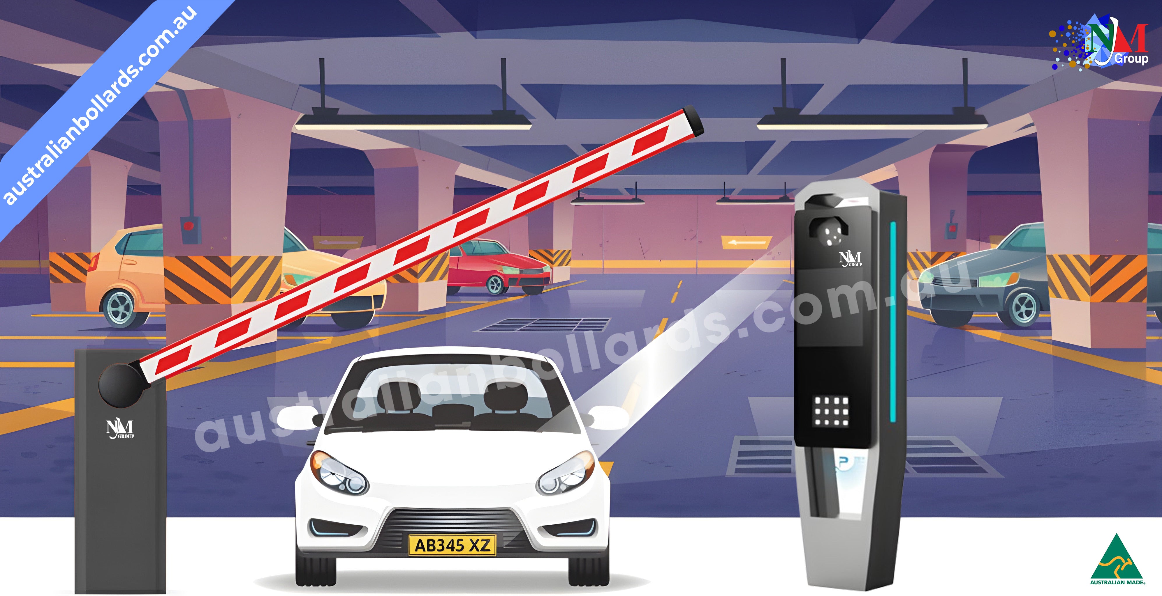 Smart Ticketless LPR System for Access Control | NJM Group – Australian Bollards