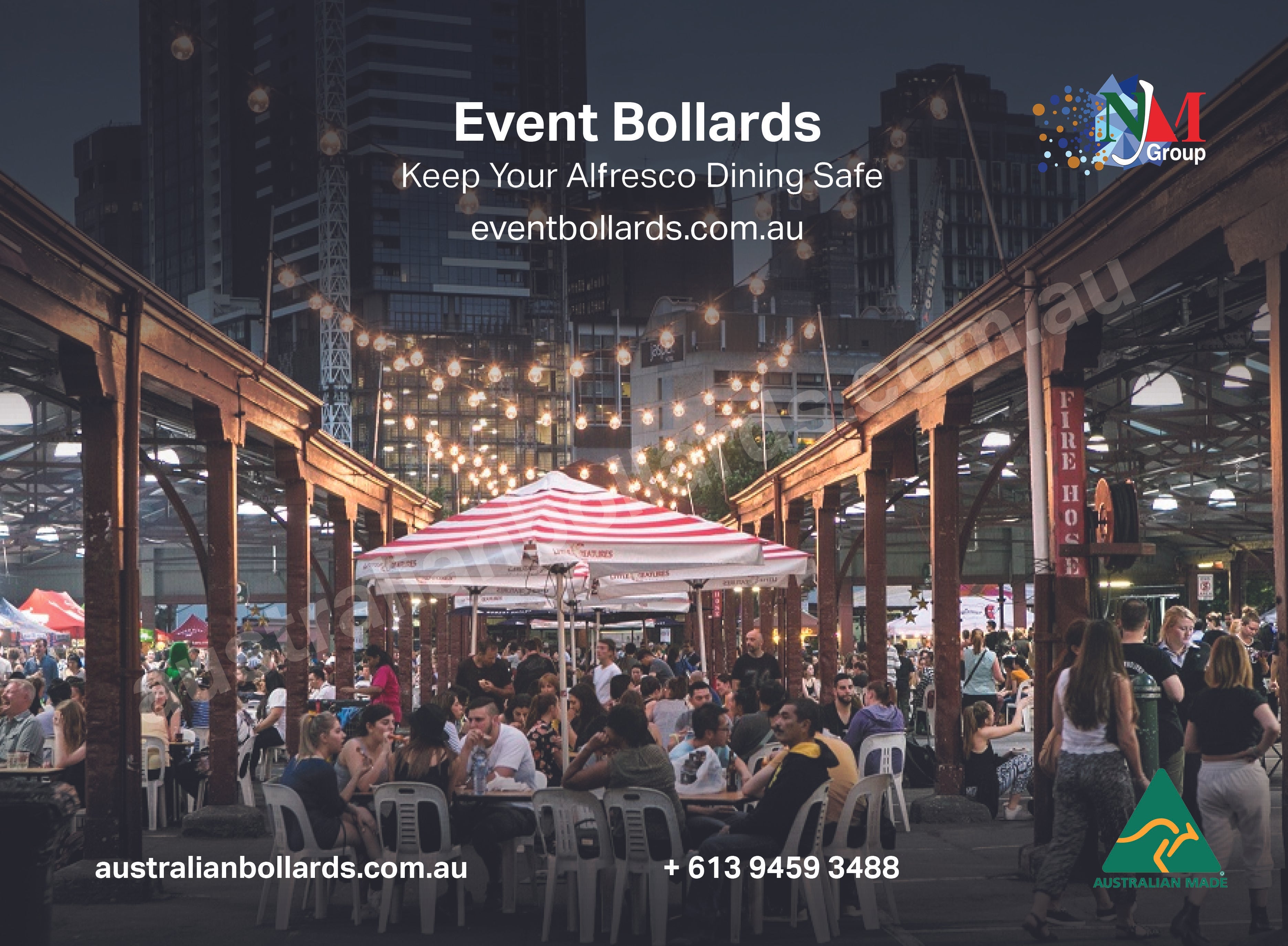 Event Bollards – Your first response to outdoor dining | Australian ...