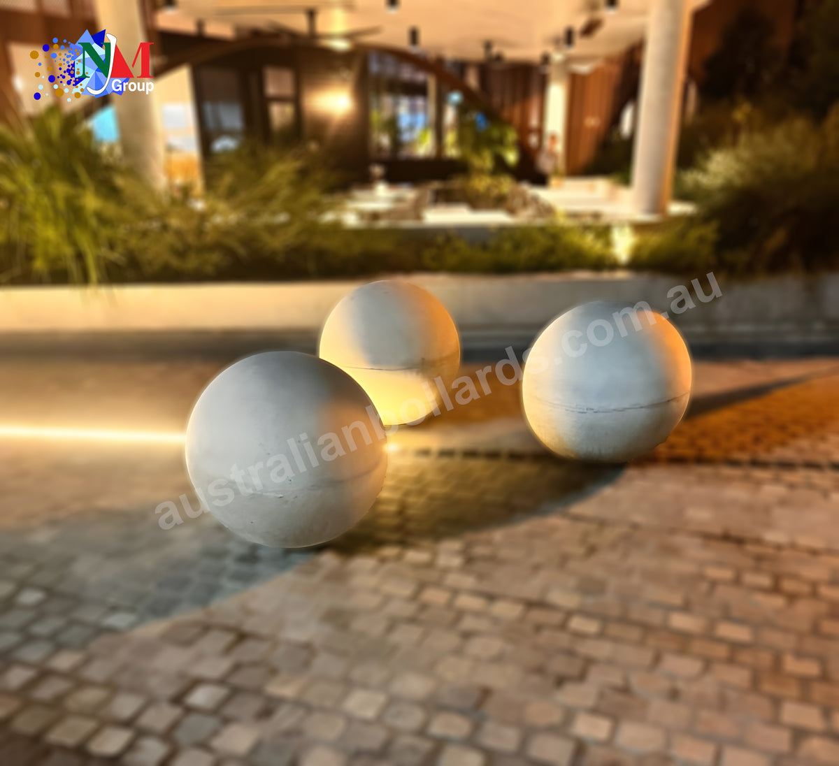 Spherical Streetscape Bollards - Cast Iron - Australian Bollards ...