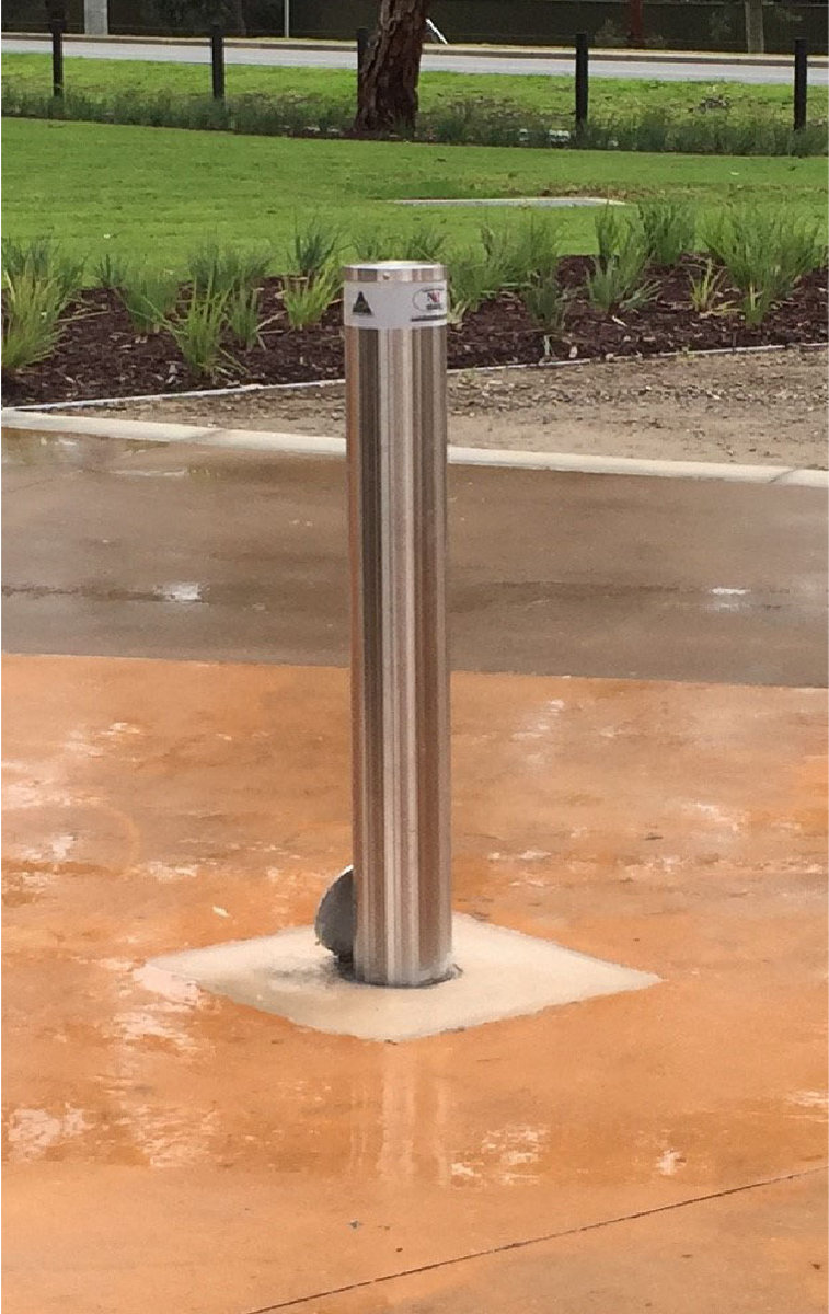Stainless Steel High Impact Energy Absorbing Bollard - Australian ...