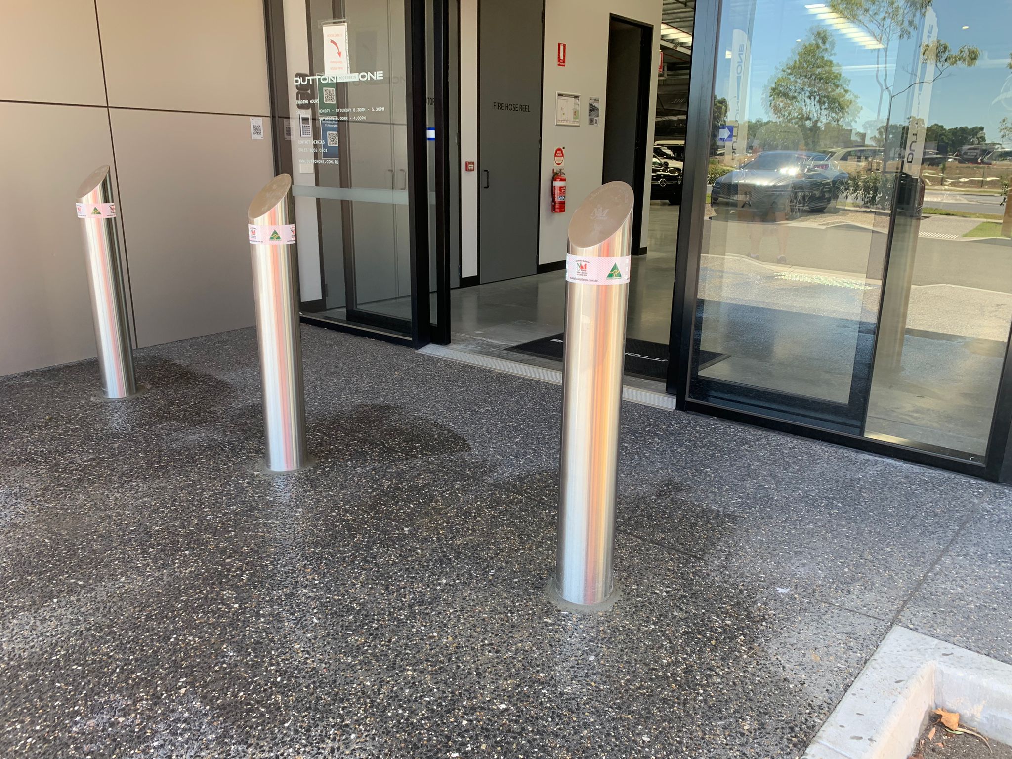 Fixed Stainless Steel - Designer Curved Bollards Sub-Surface Mounted ...