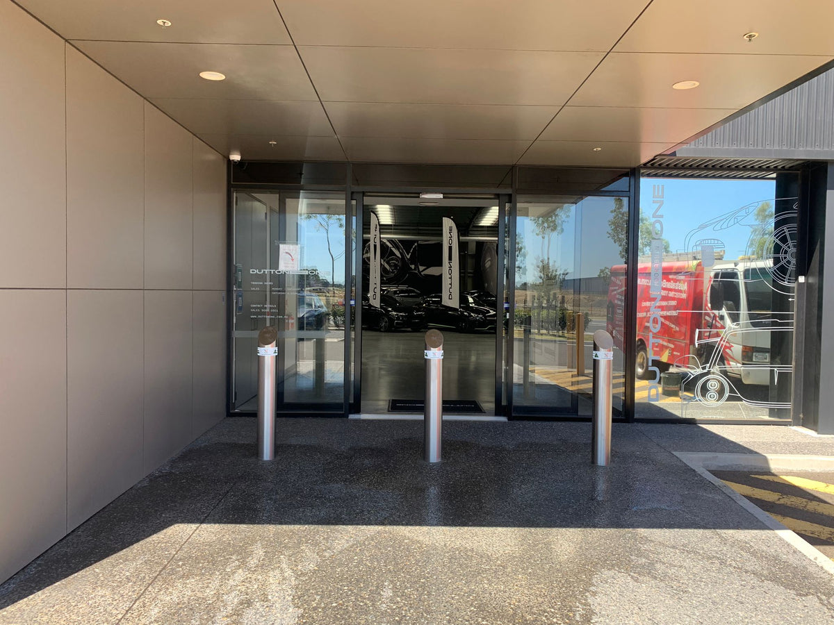 Fixed Stainless Steel - Designer Curved Bollards Sub-Surface Mounted ...