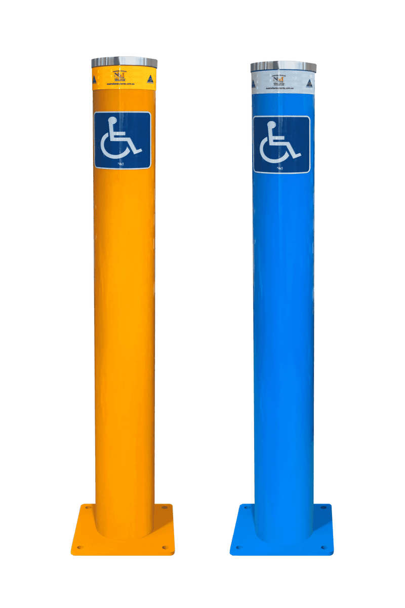 Disabled & Wheel Chair Users Car Park Bollards - Australian Bollards ...