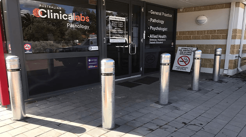 Shopfront Protection- Energy Absorbing Bollard - Australian Bollards ...