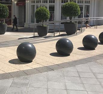 Spherical Streetscape Bollards - Granite - Australian Bollards ...