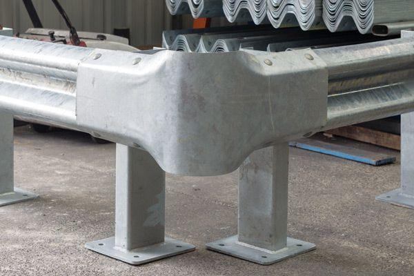 W-Beam Railing - External 90 degree Corner - Australian Bollards ...